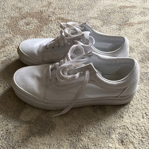 Vans | Shoes | Vans White Shoes | Poshmark